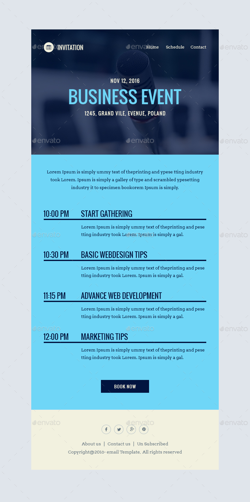 Notify - Notification Email Template PSD, Web Elements | GraphicRiver