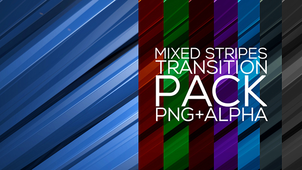 Mixed Stripes Transition Pack, Motion Graphics | VideoHive