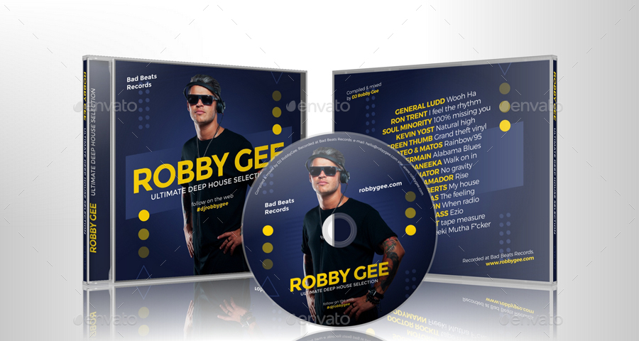 ProDJ - DJ Mixtape CD Cover Artwork PSD Template, Print Templates ...