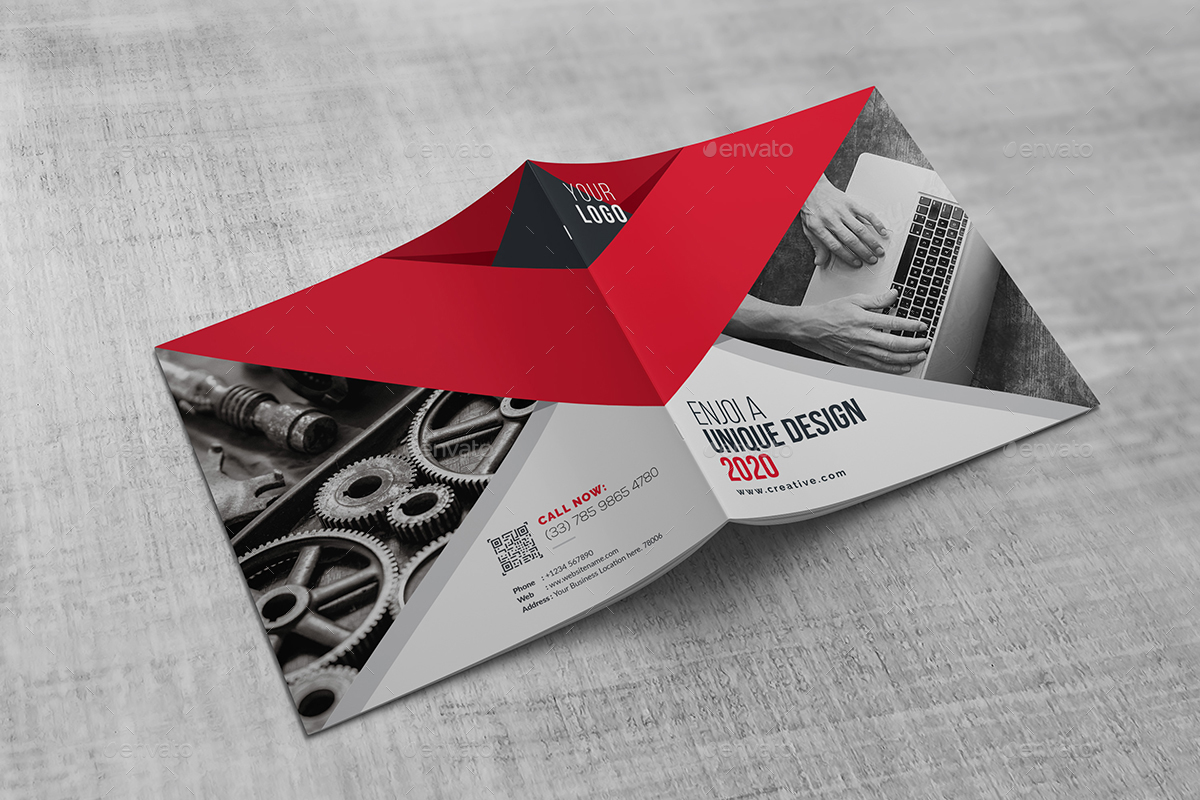 Square Bi-Fold, Print Templates | GraphicRiver