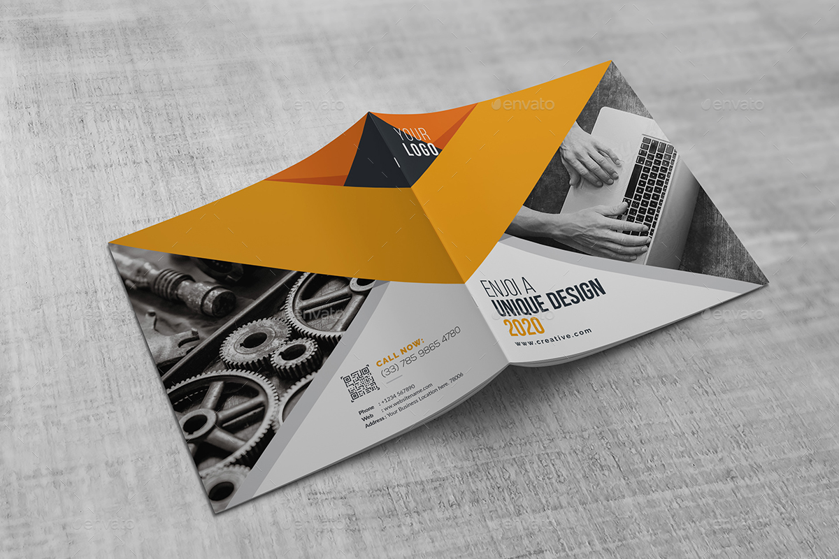 Square Bi-Fold, Print Templates | GraphicRiver