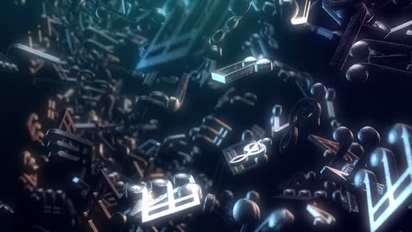 Music Notes Loop, Motion Graphics | VideoHive