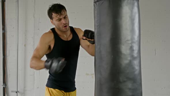 Athletic Male Boxing Slow Motion, Stock Footage | VideoHive