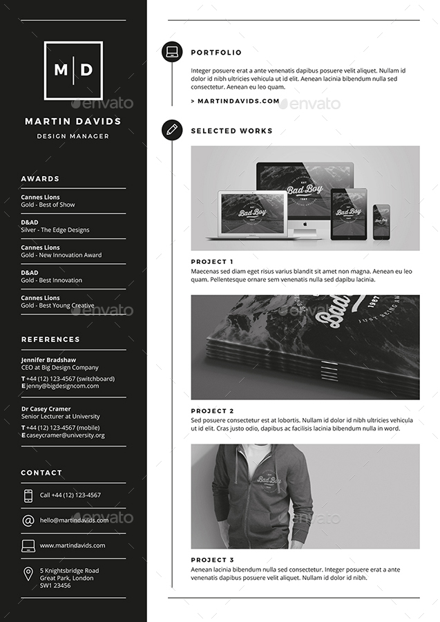 CV Resume, Print Templates | GraphicRiver