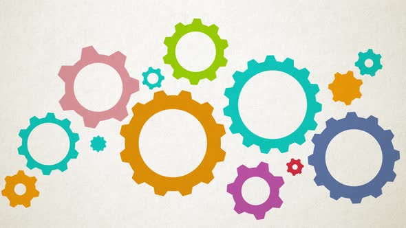 Cogwheel Animation 4K, Motion Graphics | VideoHive