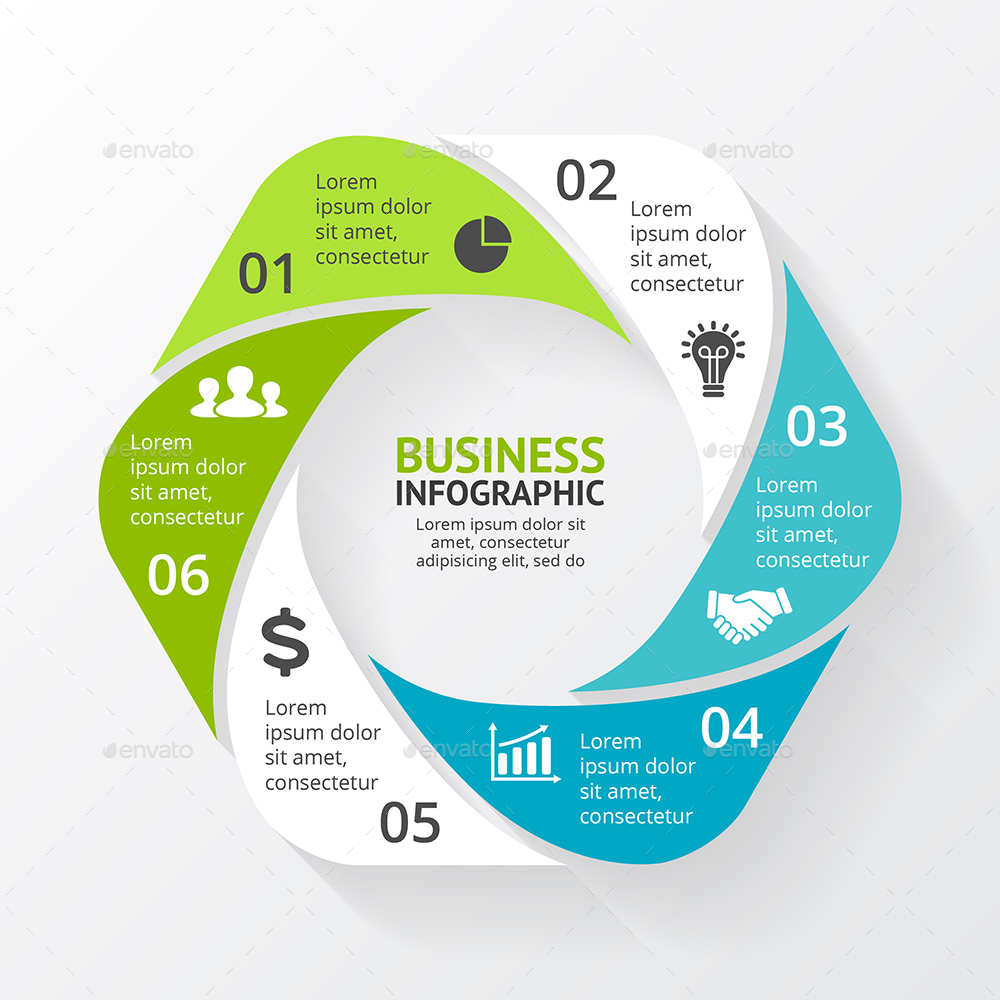 6 Steps Infographics. PSD, EPS, AI., Infographics | GraphicRiver