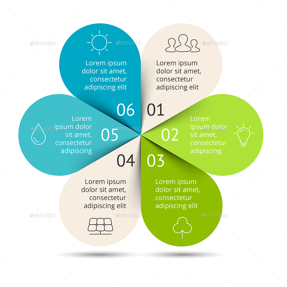 6 Steps Infographics. PSD, EPS, AI., Infographics | GraphicRiver