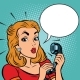 Comic Girl Talking On The Phone, Vectors | GraphicRiver