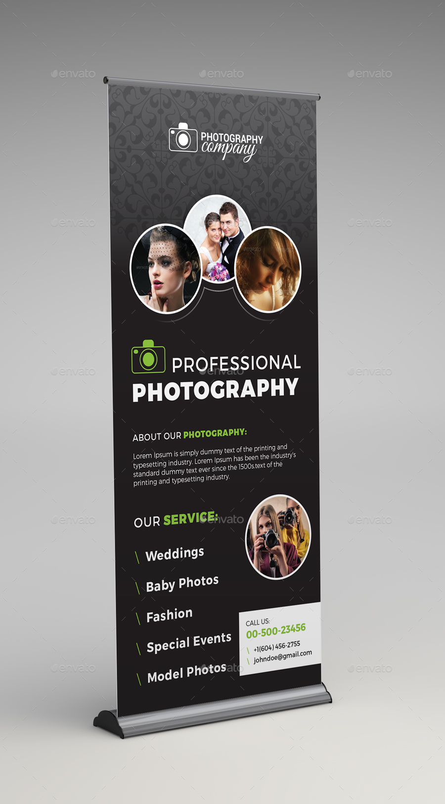 Photography Roll-up Banner, Print Templates | GraphicRiver