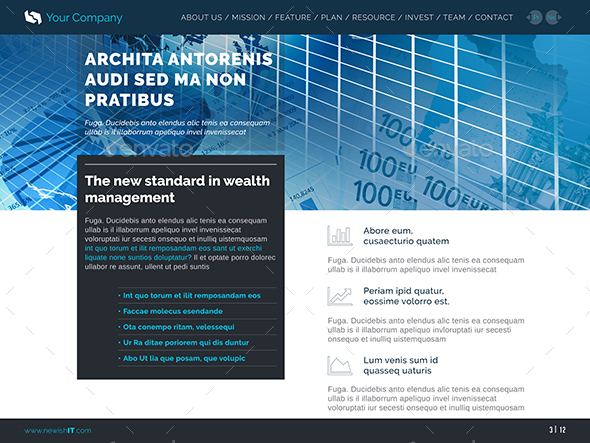 Interactive Wealth Management Template, ePublishing | GraphicRiver