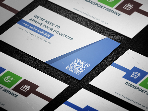 Transport Service Business Card, Print Templates | GraphicRiver