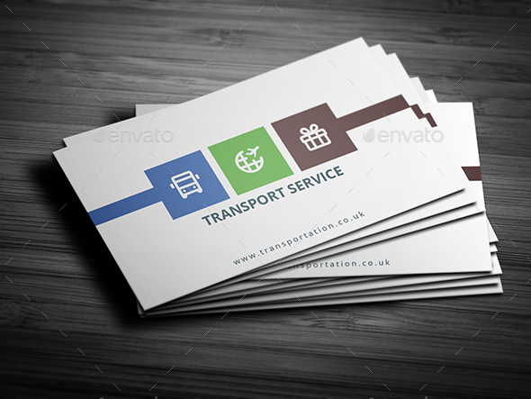 Transport Service Business Card, Print Templates | GraphicRiver