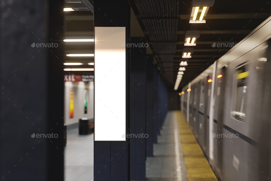 3D Underground / Subway Mock-up / Animated Edition, Graphics | GraphicRiver