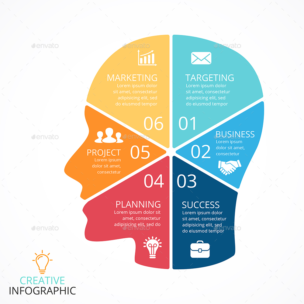6 Steps Infographics. PSD, EPS, AI., Infographics | GraphicRiver
