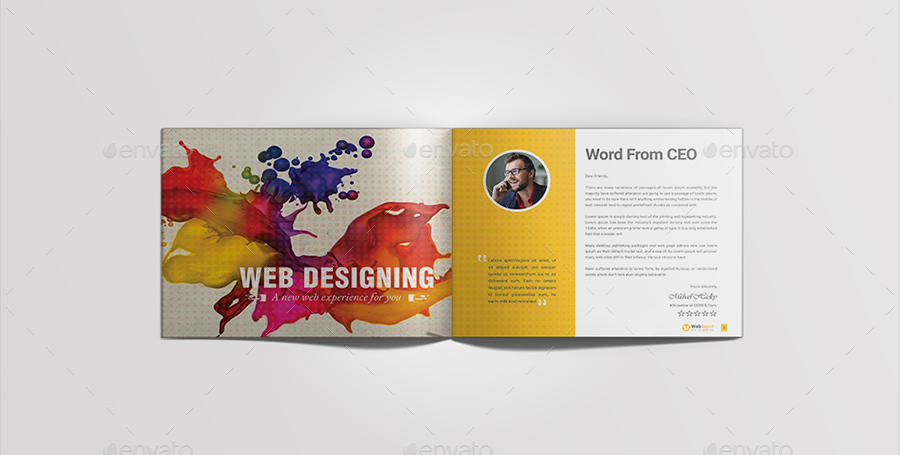 Landscape Web Design Brochure, Print Templates | GraphicRiver