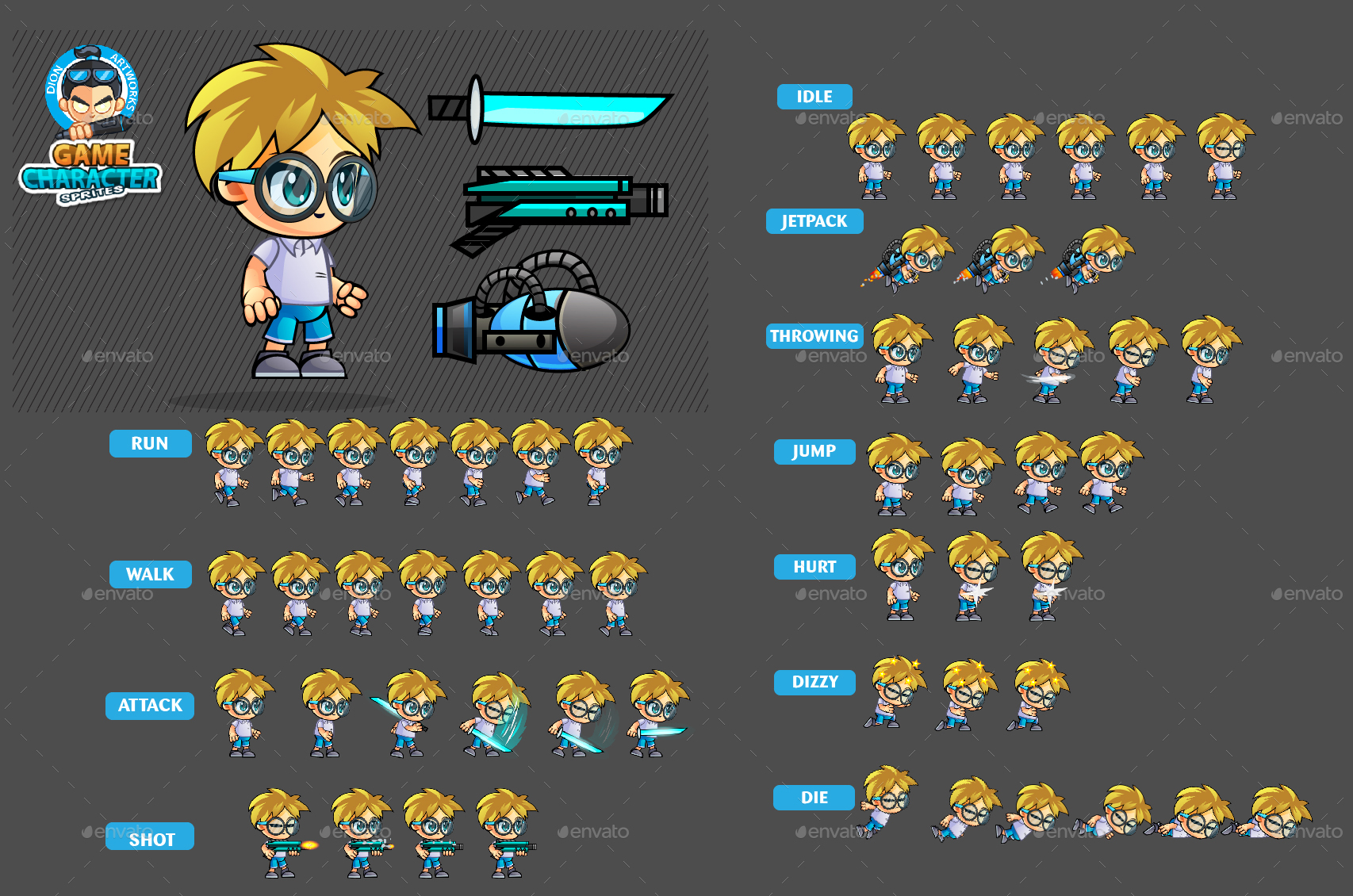 2d character sprites