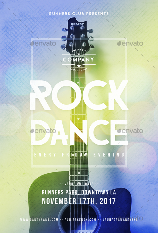 Rock and Dance Flyer, Print Templates | GraphicRiver
