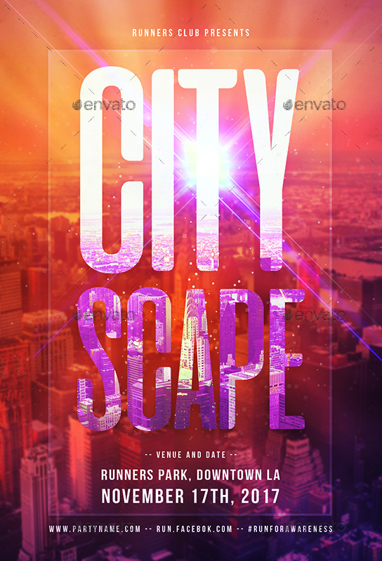 Urban CityScape Flyer, Print Templates | GraphicRiver