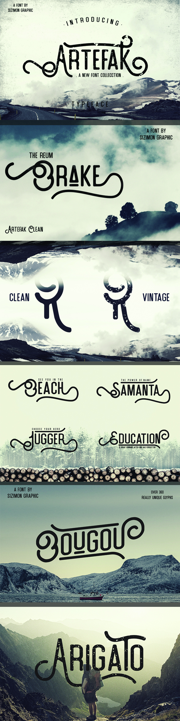 Artefak Typeface + Extras, Fonts | GraphicRiver