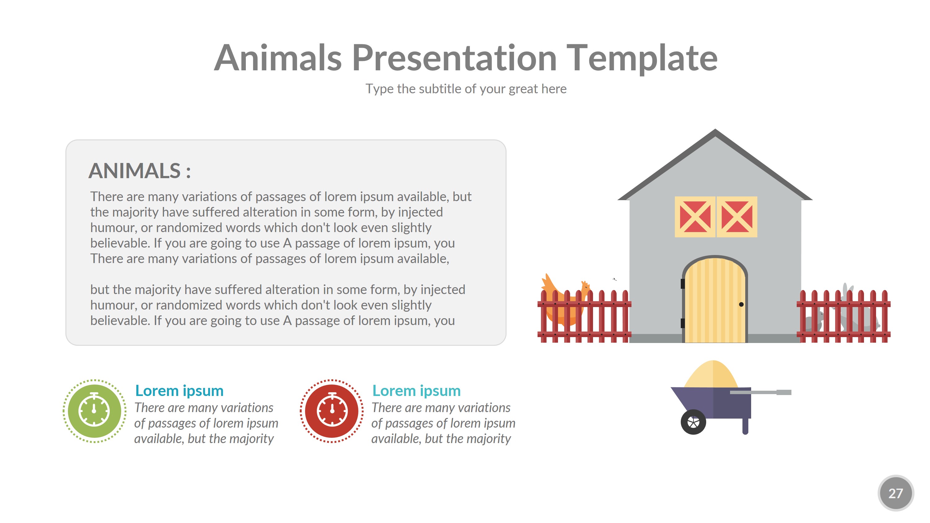 Animals PowerPoint Presentation Template, Presentation Templates ...