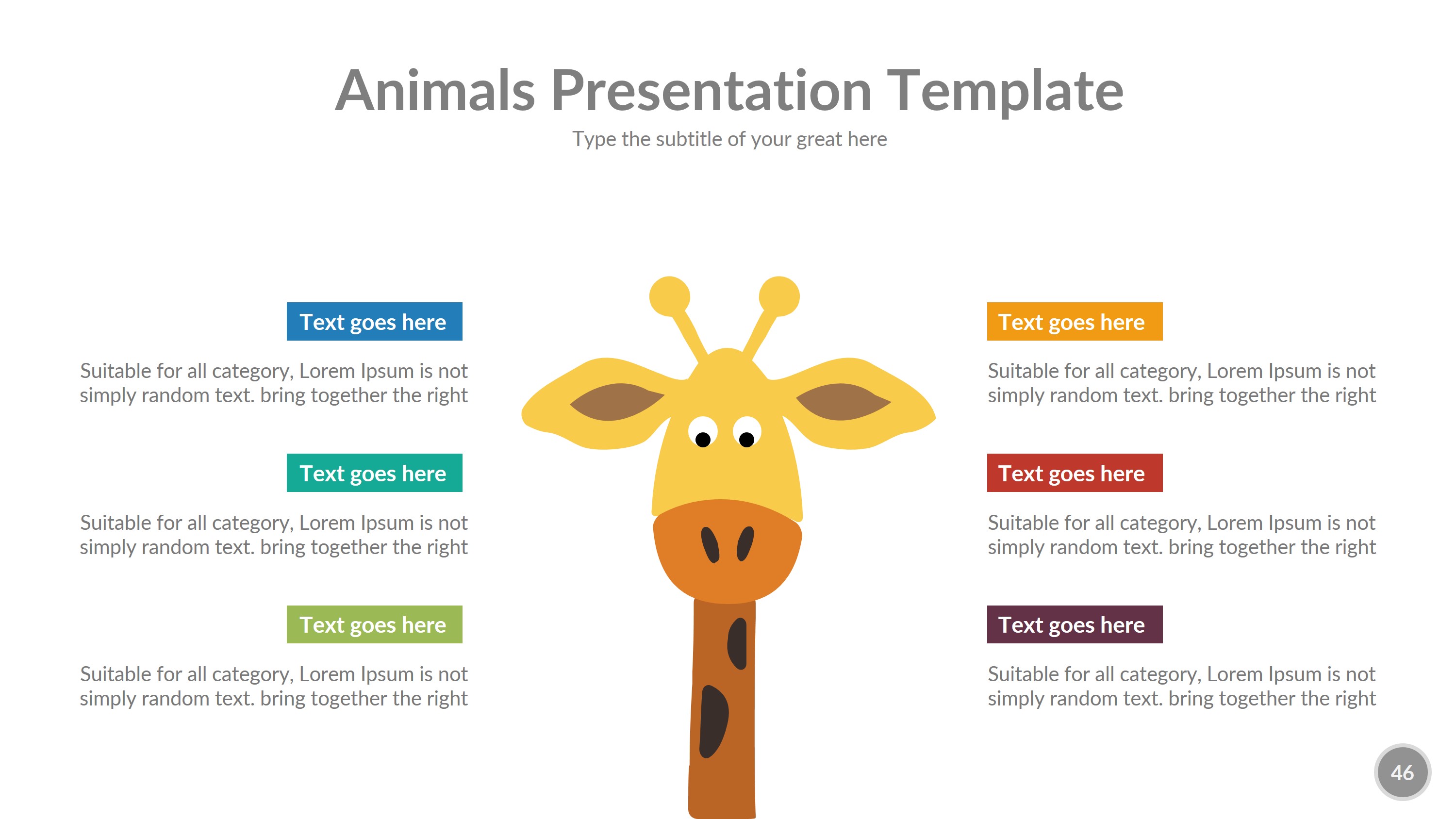 Animals PowerPoint Presentation Template, Presentation Templates ...