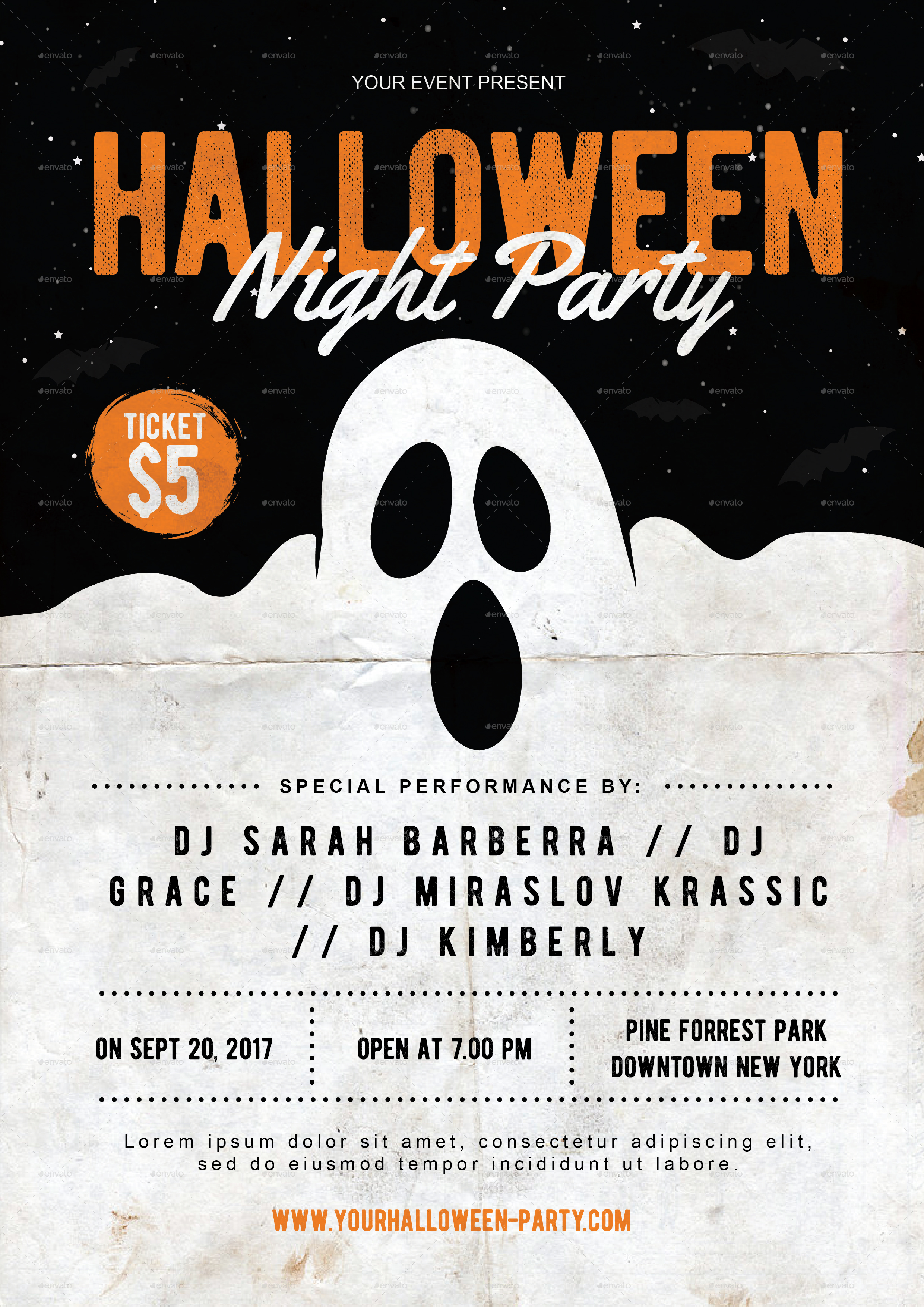 Halloween Flyer, Print Templates | GraphicRiver