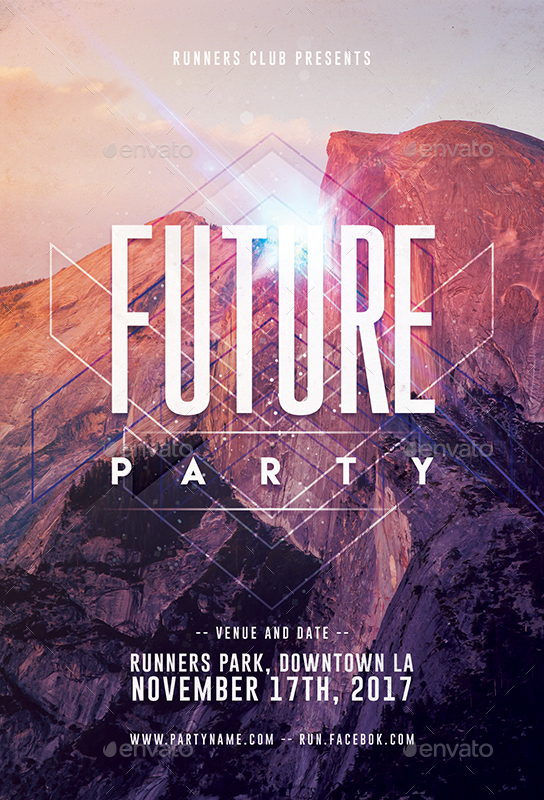 Future Party Flyer, Print Templates | GraphicRiver