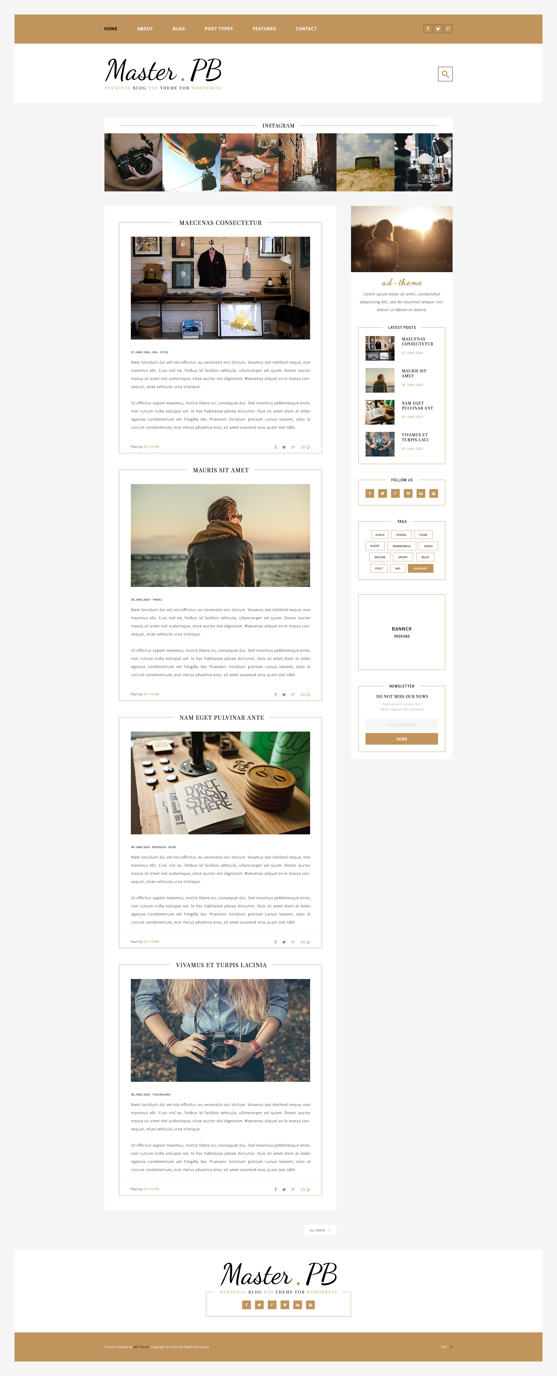 Master PB - Personal Blog HTML Template by ad-theme | ThemeForest