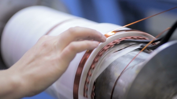 Copper Wire Wound, Wrap Copper Coil, Making Electrical Coil Of A ...