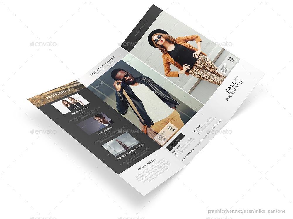 Fashion Store Trifold Brochure, Print Templates | GraphicRiver