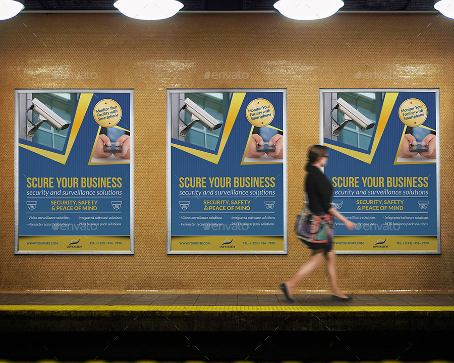 Security System Advertising Bundle, Print Templates | GraphicRiver