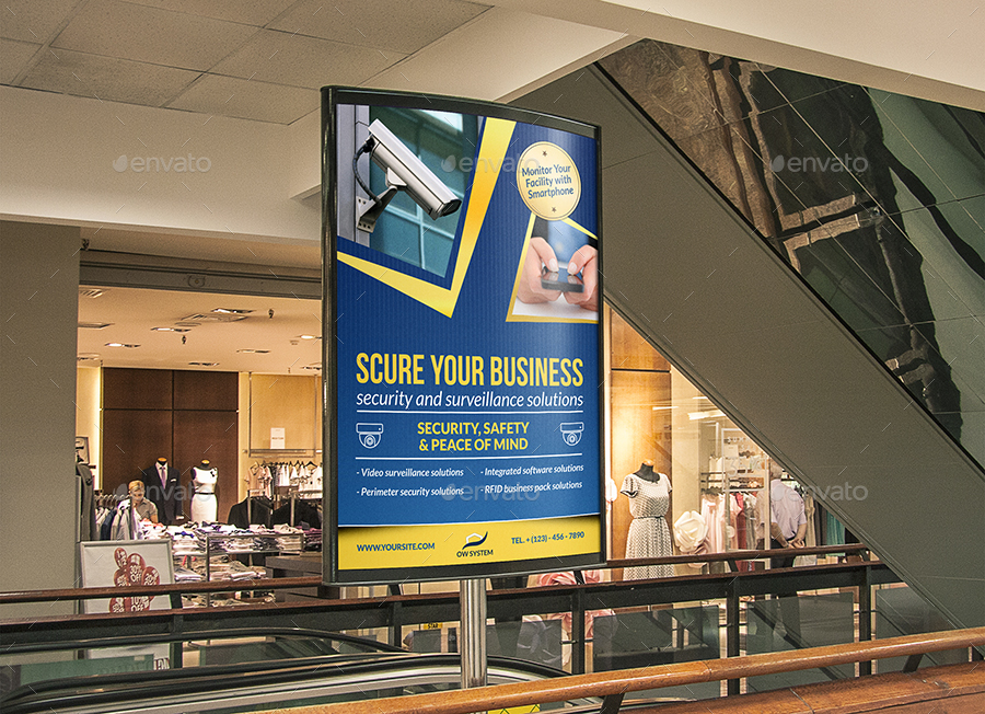 Security System Advertising Bundle, Print Templates | GraphicRiver