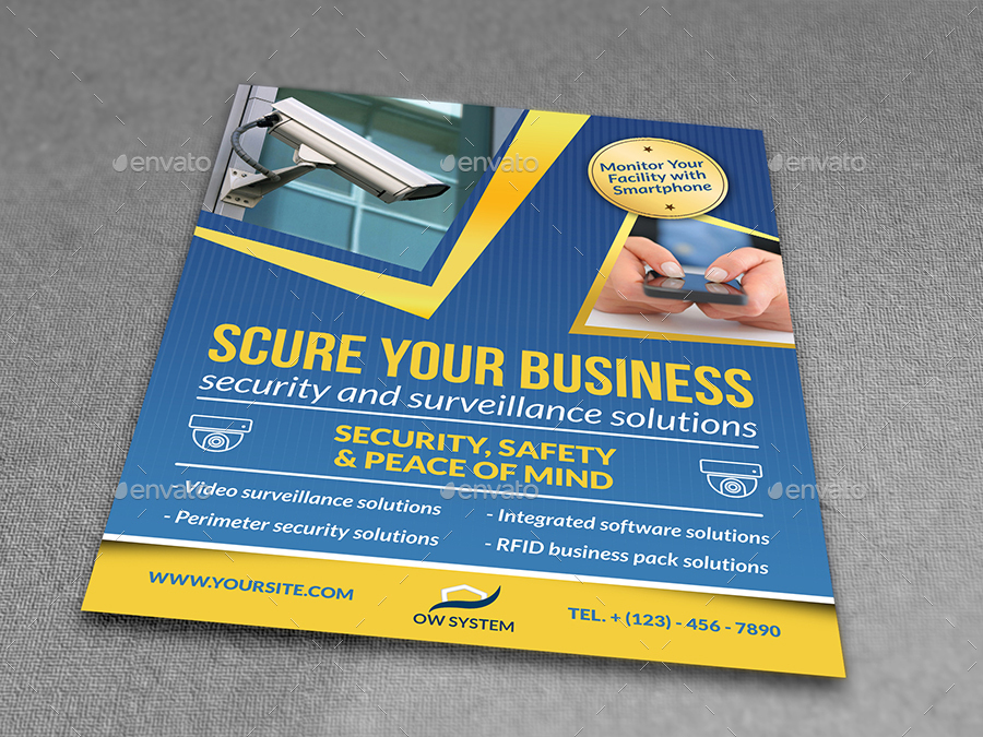 Security System Advertising Bundle, Print Templates | GraphicRiver