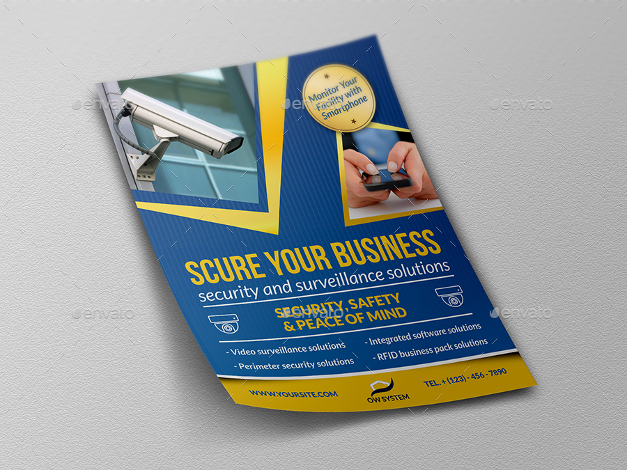 Security System Advertising Bundle, Print Templates | GraphicRiver