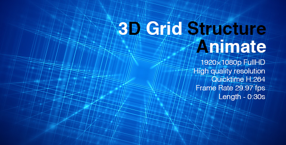 3D Grid Structure Animate, Motion Graphics | VideoHive