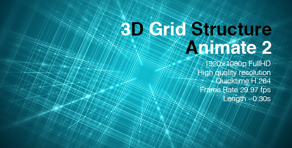 3D Grid Structure Animate 2, Motion Graphics | VideoHive