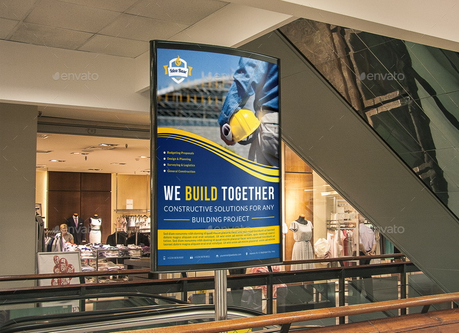 Construction Poster Template Vol.4 by OWPictures | GraphicRiver