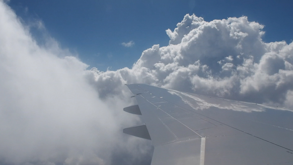 Plane Fly Into Cloud, Stock Footage | VideoHive