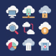 100 Cloud Computing Color Icons, Icons | GraphicRiver