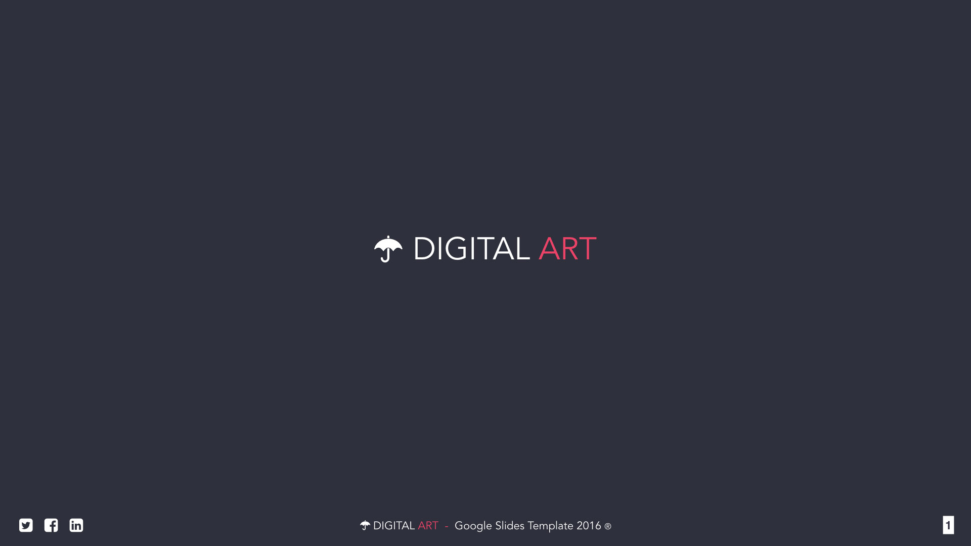 Digital Art - Google Slides Presentation Template, Presentation Templates