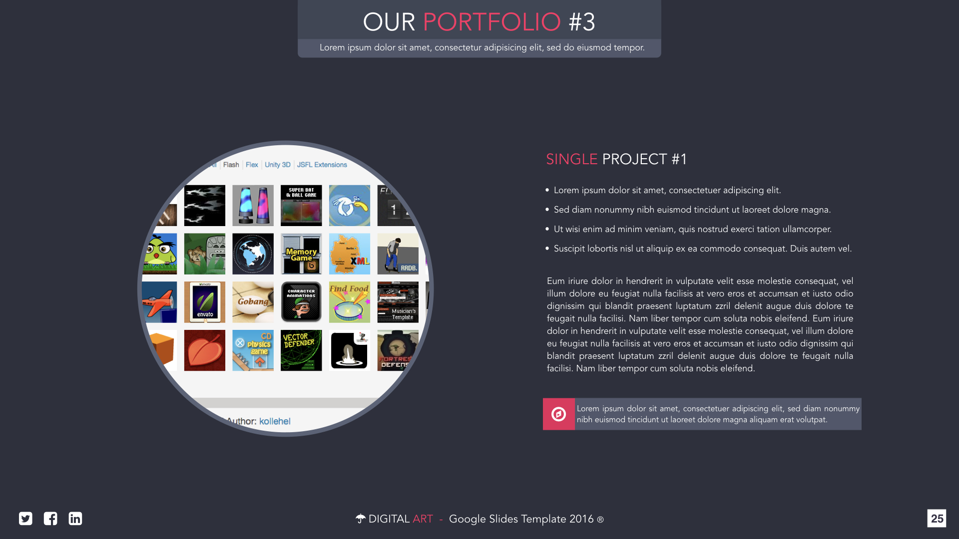 Digital Art - Google Slides Presentation Template, Presentation Templates