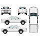 Pickup Truck Template, Vectors | GraphicRiver
