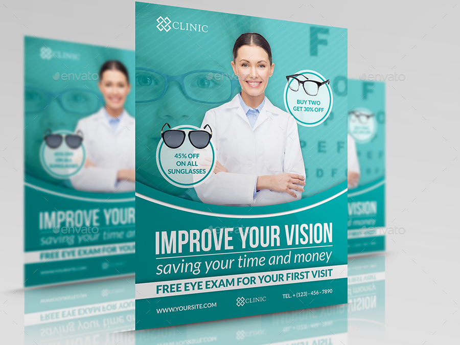 Optometrist & Optician Advertising Bundle, Print Templates | GraphicRiver