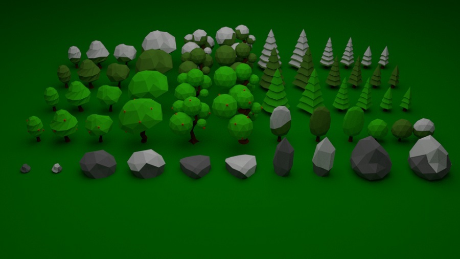 Low Poly Nature Pack 001 by IndieDragon | 3DOcean