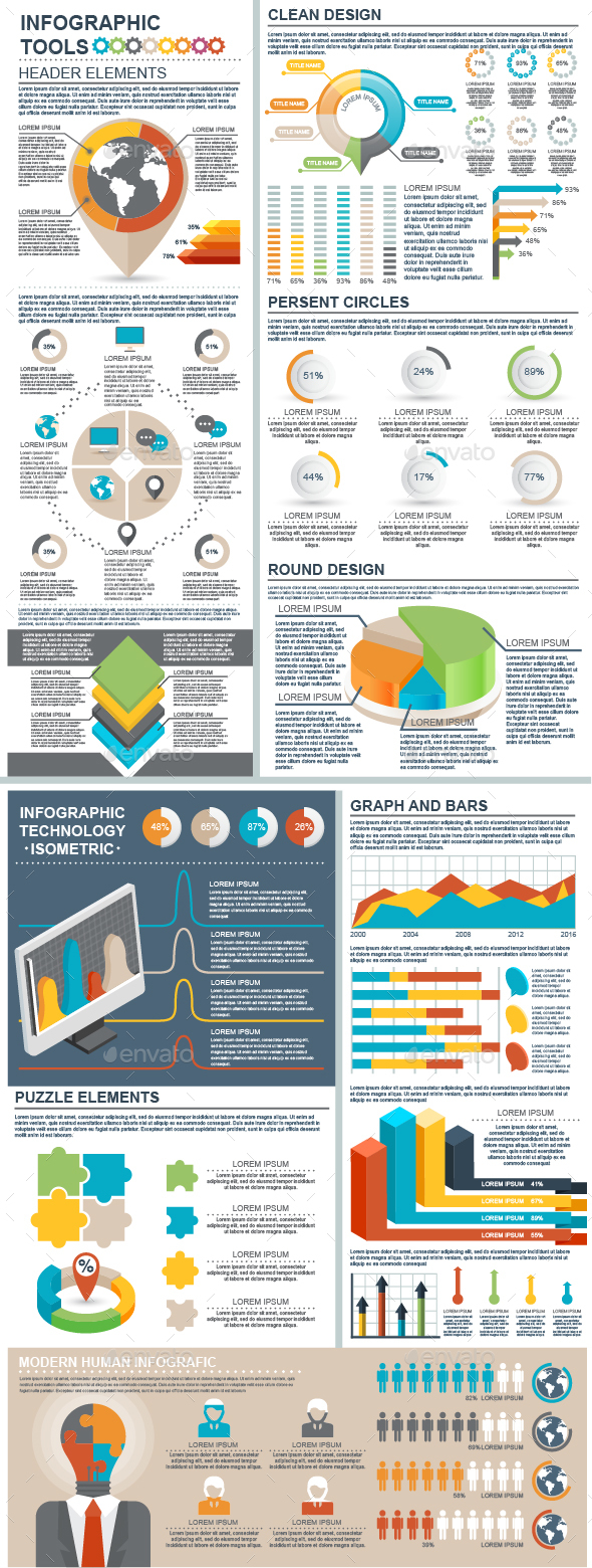 Essential Infographic Elements by alexdndz | GraphicRiver