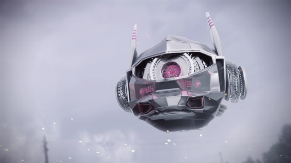 Flying Scanning Robot, Motion Graphics | VideoHive