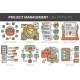 Project Management Line Icon Set., Vectors | GraphicRiver