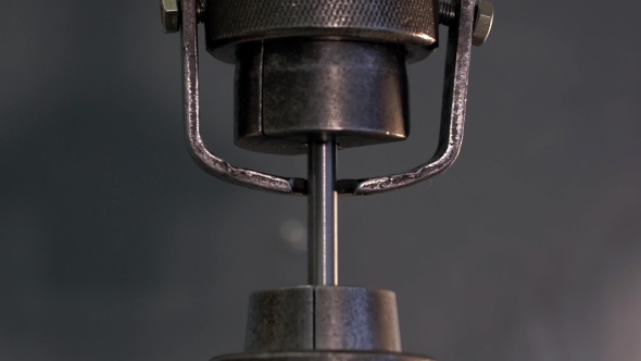 Metal Break Test On Factory. Engineering Tensile Strength Machine In ...