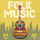 Folk Music Flyer Template, Print Templates | GraphicRiver