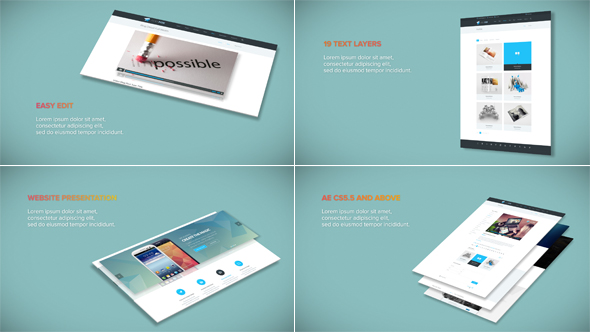 Simple Website Presentation, After Effects Project Files | VideoHive
